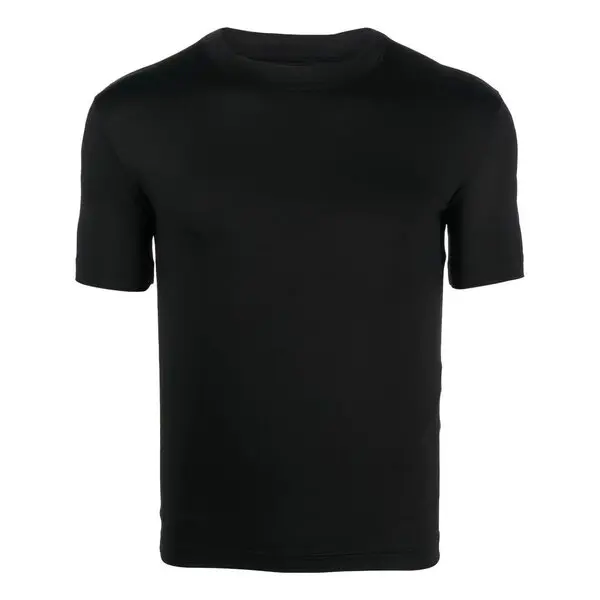 Balenciaga Super Tight Shiny Fitted T-shirt - Black