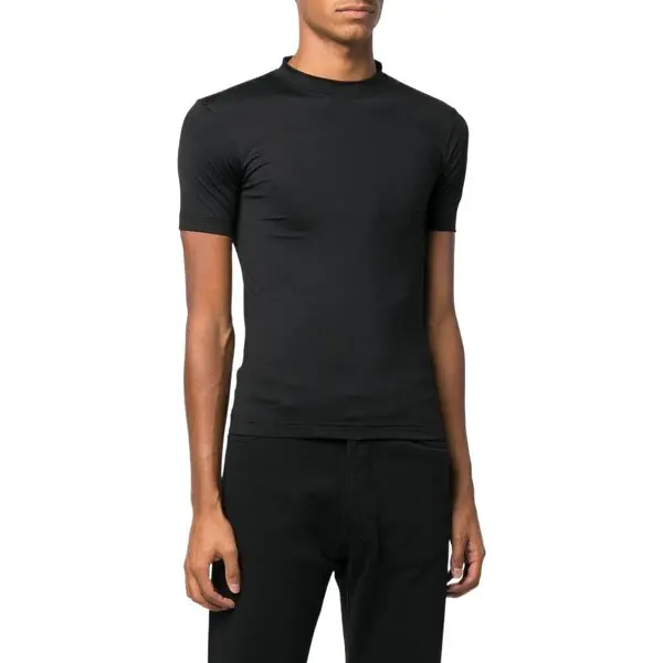 Balenciaga Super Tight Shiny Fitted T-shirt