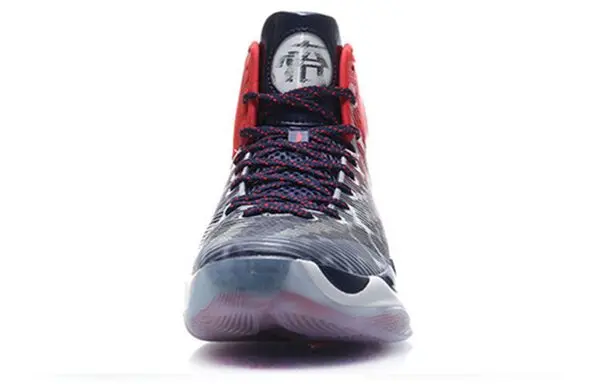 LI-NING High-top Athletic Sneakers - Red/blue