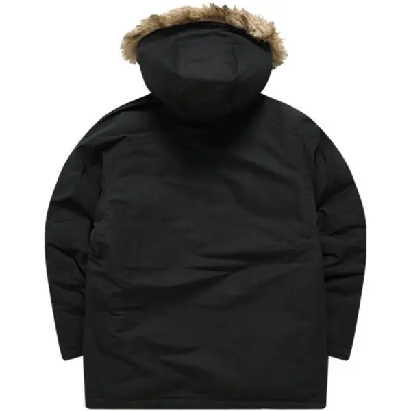 FILA FUSION Down Jacket With Fur Trimmed Hood