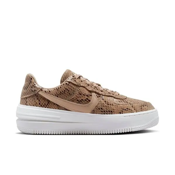 Nike Force 1 Plt.af.orm Snakeskin Sneakers - Brown/hepm/sail