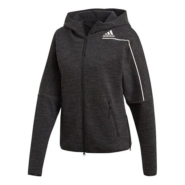 Adidas Training Hooded Jacket - Black