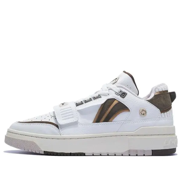 LI-NING Badfive Rookie Athletic Sneakers - White/brown