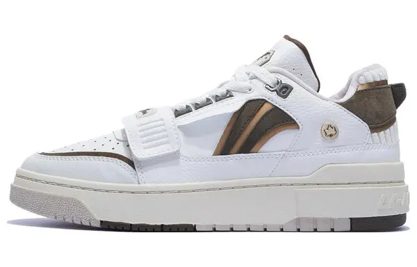 LI-NING Badfive Rookie Athletic Sneakers - White/brown