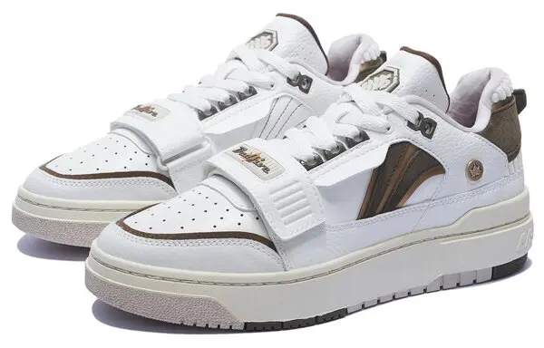 LI-NING Badfive Rookie Athletic Sneakers - White/brown