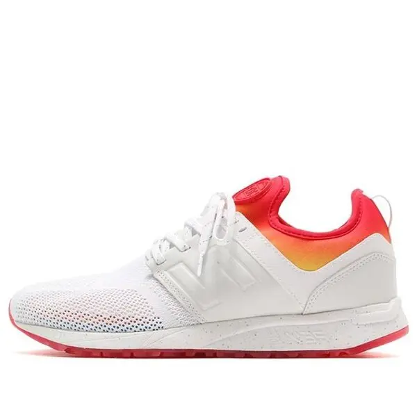 NEW BALANCE Stance Collaboration Lace-up Sneakers - White/orange/red