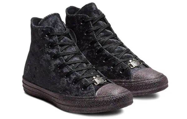 CONVERSE Chuck Taylor All Star High Top Velvet Sneakers - Black