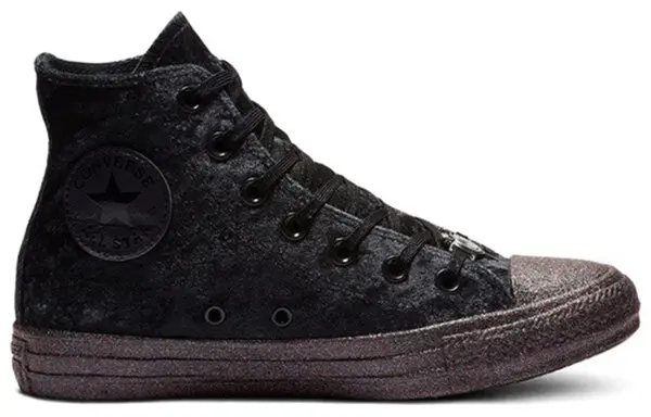 CONVERSE Chuck Taylor All Star High Top Velvet Sneakers - Black