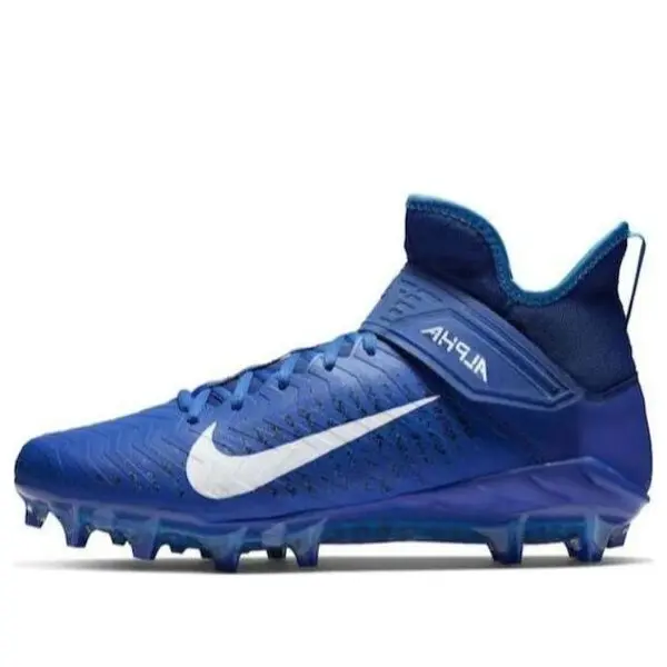 Nike Alpha Menace Pro 2 Mid Athletic Cleats - Blue
