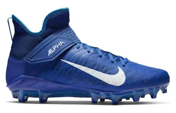 Nike Alpha Menace Pro 2 Mid Athletic Cleats - Blue