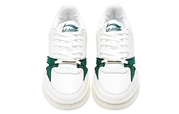 LI-NING 1990 Alfr099-2 "white Green" Sneakers