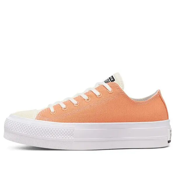 CONVERSE Chuck Taylor All Star Renew Cotton Platform Low Top Sneakers - Orange