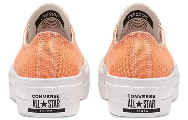 CONVERSE Chuck Taylor All Star Renew Cotton Platform Low Top Sneakers - Orange