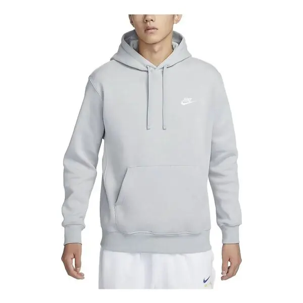 Nike Club Fleece Pullover Hoodie - Grey