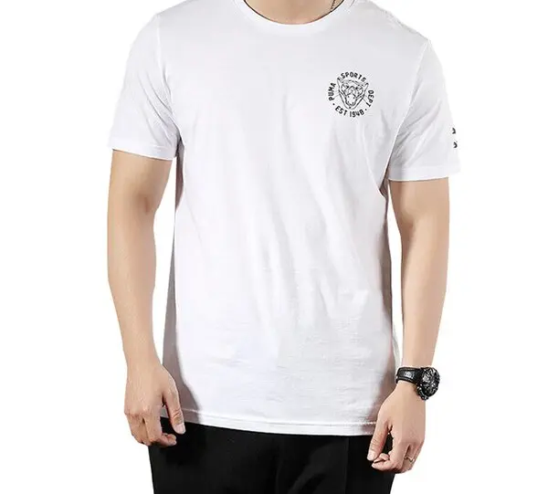 PUMA Graphic Vintage Cat Tee 'white