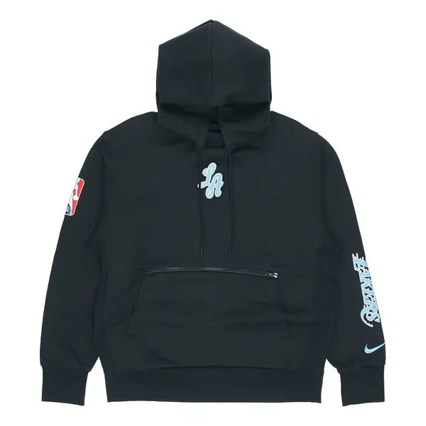 Nike Nba Courtside Los Angeles Lakers Hoodie - Black