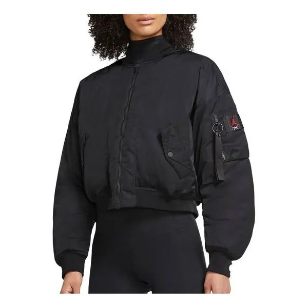 JORDAN Air Flight Bomber Jacket - Black