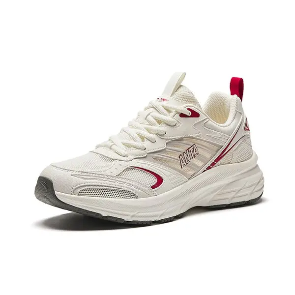 ANTA Lightyear Athletic Sneakers - White/red