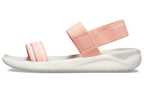 CROCS Literide Elastic Strap Sandals - Pink