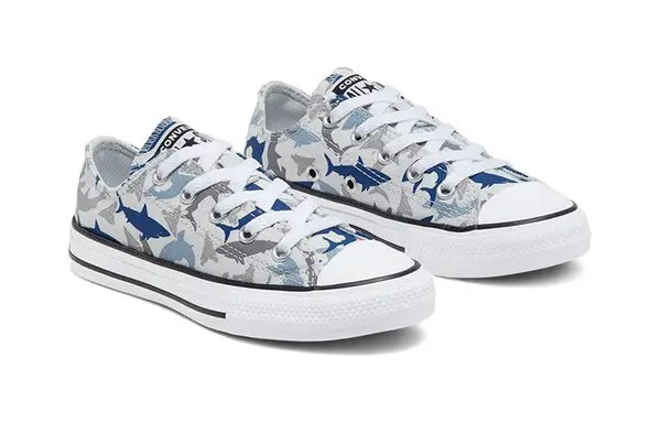 CONVERSE Chuck Taylor All Star "shark Camo" Low Top Sneakers - White