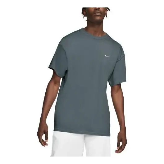Nike Lab Solo Swoosh Basic Sports Short Sleeve - Grayblue