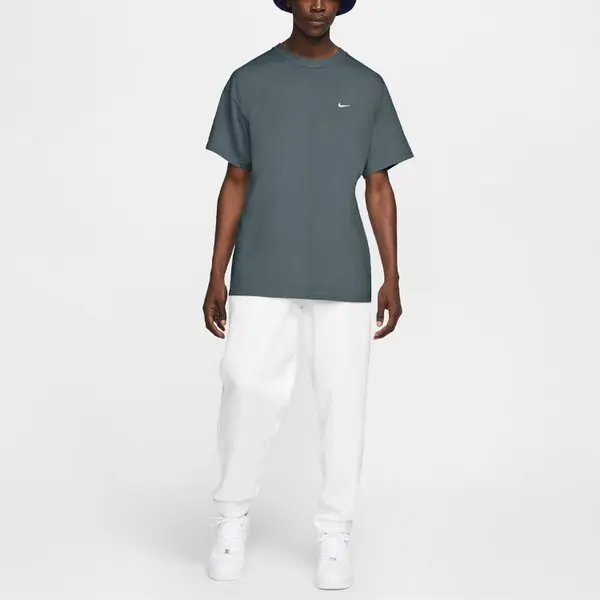 Nike Lab Solo Swoosh Basic Sports Short Sleeve - Grayblue