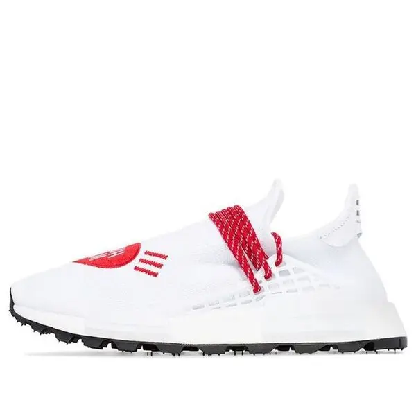 Adidas X Pharrell X Human Made Nmd Hu "love - Cloud White/scarlet/core Black