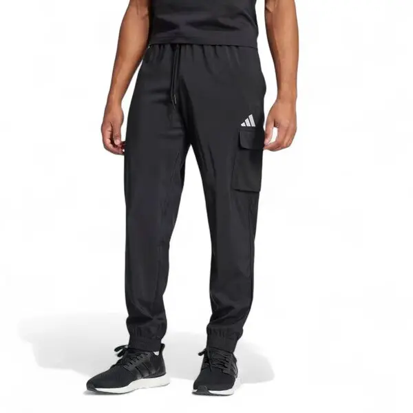 Adidas Essentials Small Logo Cargo Pants Asia Sizing 'black
