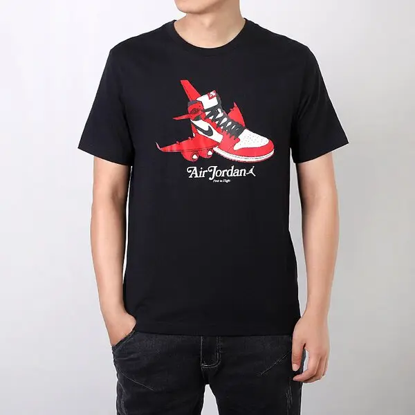 JORDAN Short Sleeve T-shirt With Sneaker Graphic
