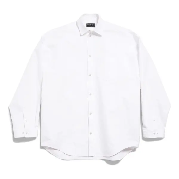 Balenciaga Oversized Button-up Shirt - White