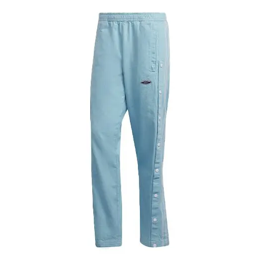 Adidas Casual Straight Leg Pants With Side Snap Buttons