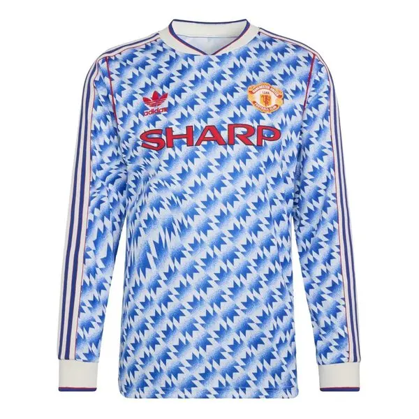 Adidas Manchester United Long Sleeve Jersey - Blue