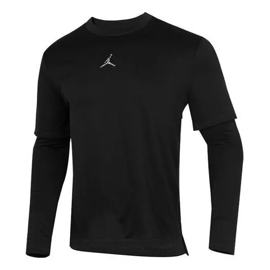 JORDAN Brand Colorblock Long Sleeve T-shirt - Black