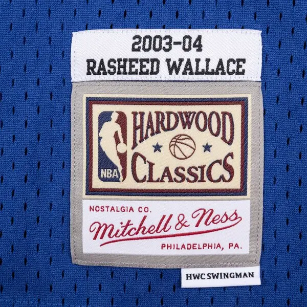 Mitchell & Ness X Nba Detroit Pistons 2003-04 Swingman Jersey 'rasheed Wallace 30