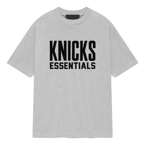 Fear Of God X Nba Knicks T-shirt - Light Heather