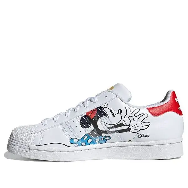 Adidas Disney X Superstar Sneakers - White/black/red