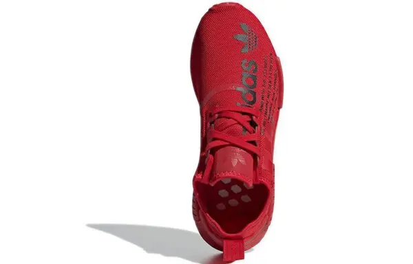 Adidas Nmd_r1 Big Logo Print Sneakers - Red