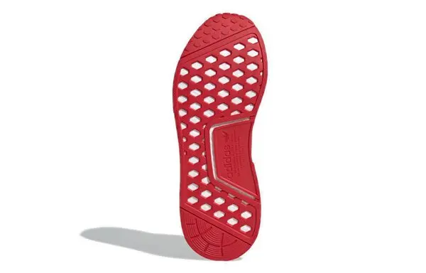 Adidas Nmd_r1 Big Logo Print Sneakers - Red