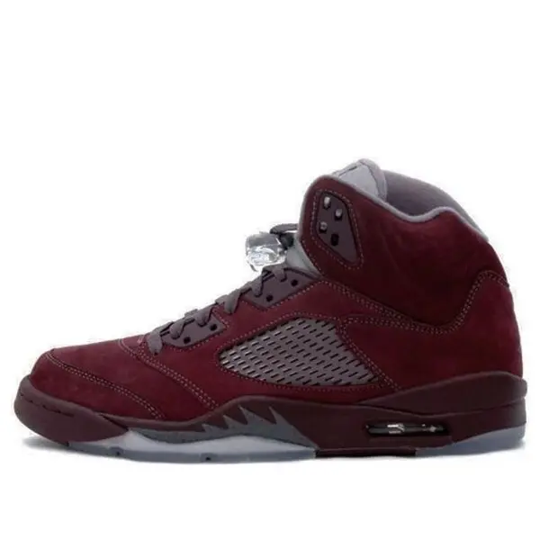 JORDAN 5 Retro Ls Burgundy Sneakers - Red