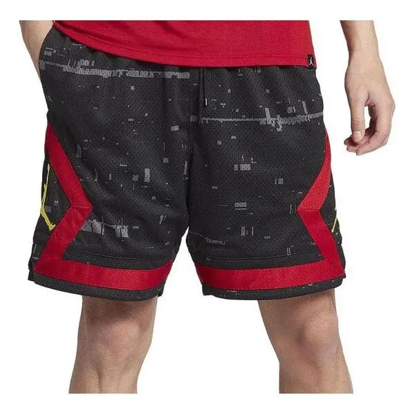 JORDAN Sportswear Last Shot Diamond Shorts - Black/red