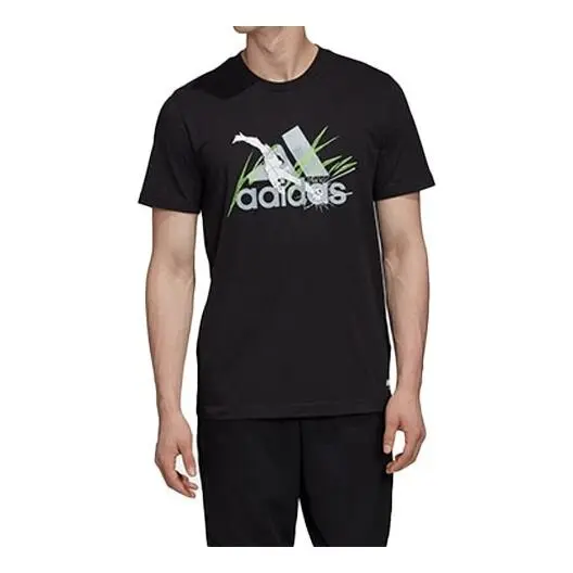 Adidas Graphic Short Sleeve T-shirt - Black