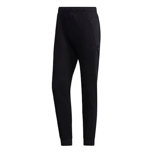 Adidas Neo Idnty Cnt Tp Running Athletics Knit Sports Pants - Black