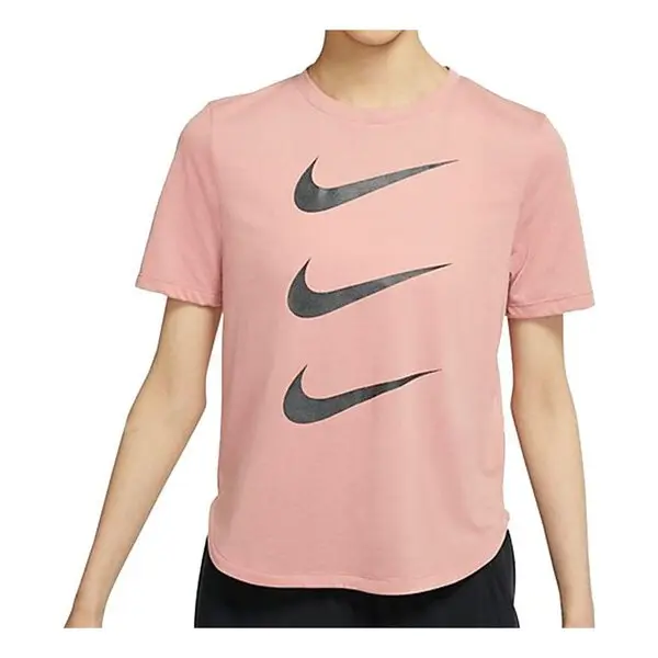 Nike Logo Printed Sports Crew Neck Short Sleeve T-shirt - Default Color
