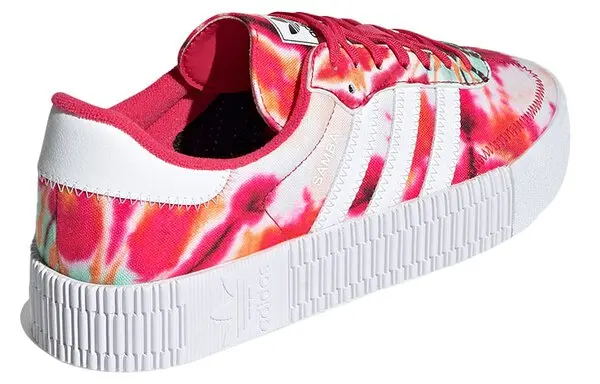 Adidas Sambarose Tie Dye Sneakers - White/red