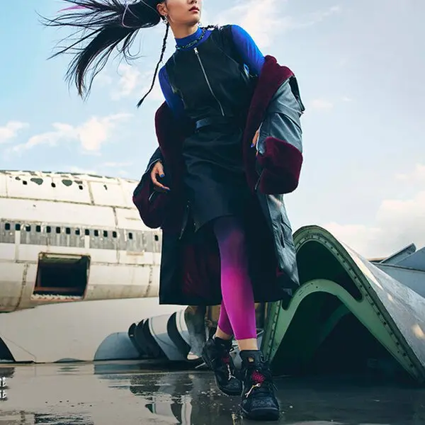 JORDAN Air Collar Zipper Dress