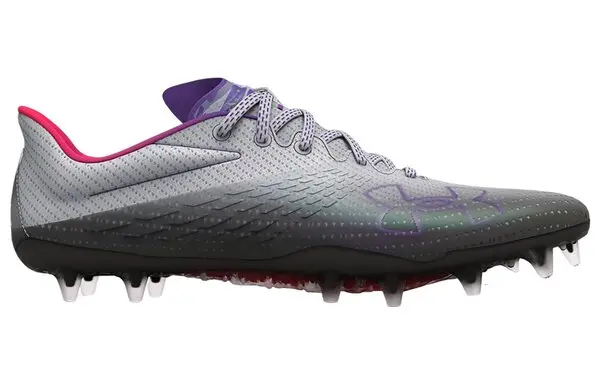 Under Armour Blur Smoke Mc Football Cleats - Grey/black/red