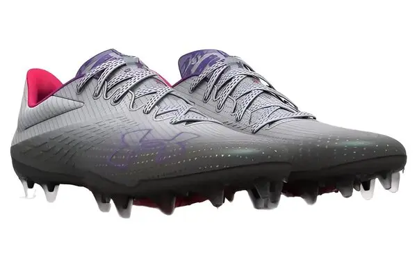 Under Armour Blur Smoke Mc Football Cleats - Grey/black/red