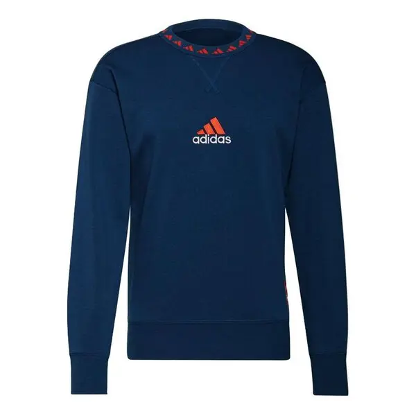 Adidas Round Neck Long Sleeve Casual Sports T-shirt - Multi-color