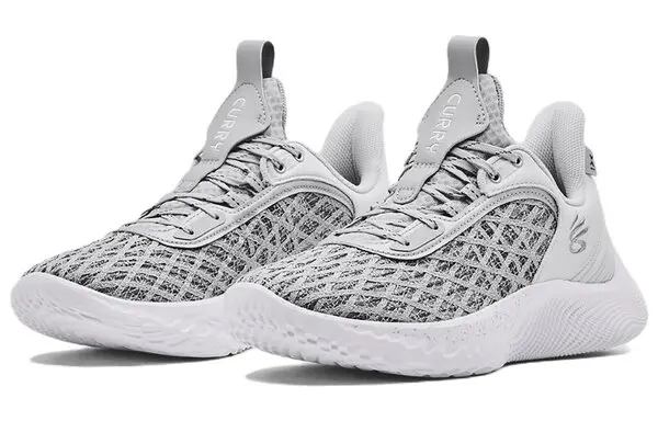Under Armour Curry Flow Team Low Top Basketball Shoes - Grey