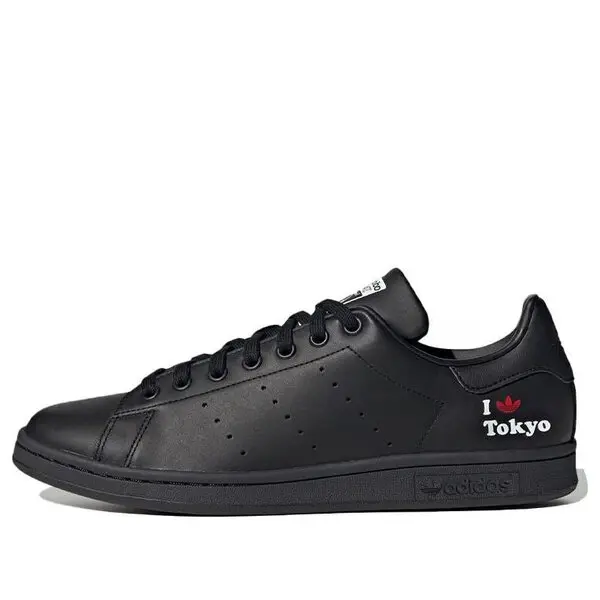Adidas Stan Smith 'i Love Tokyo' Low Top Sneakers - Black/white/red